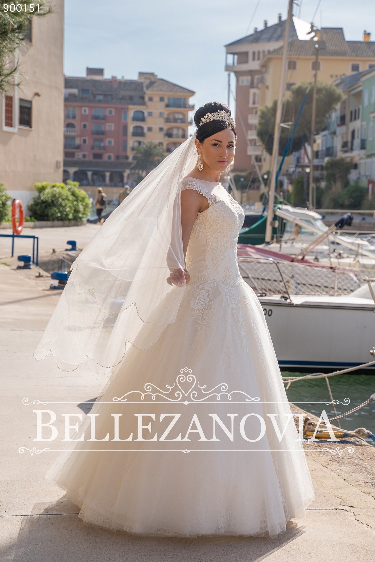 Two Tier Pearl Veil, Pearl Edge Wedding Veil, Chapel Scattered Pearl ...
