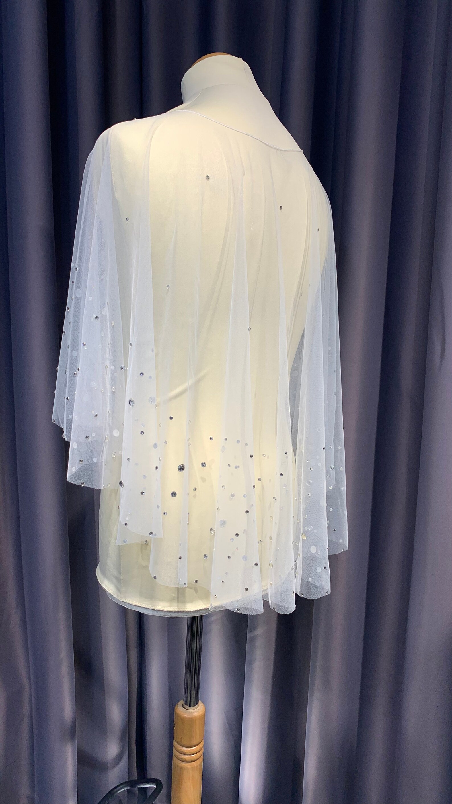 Bridal Cape With SWAROVSKI Crystals Rhinestones Cape Veil - Etsy