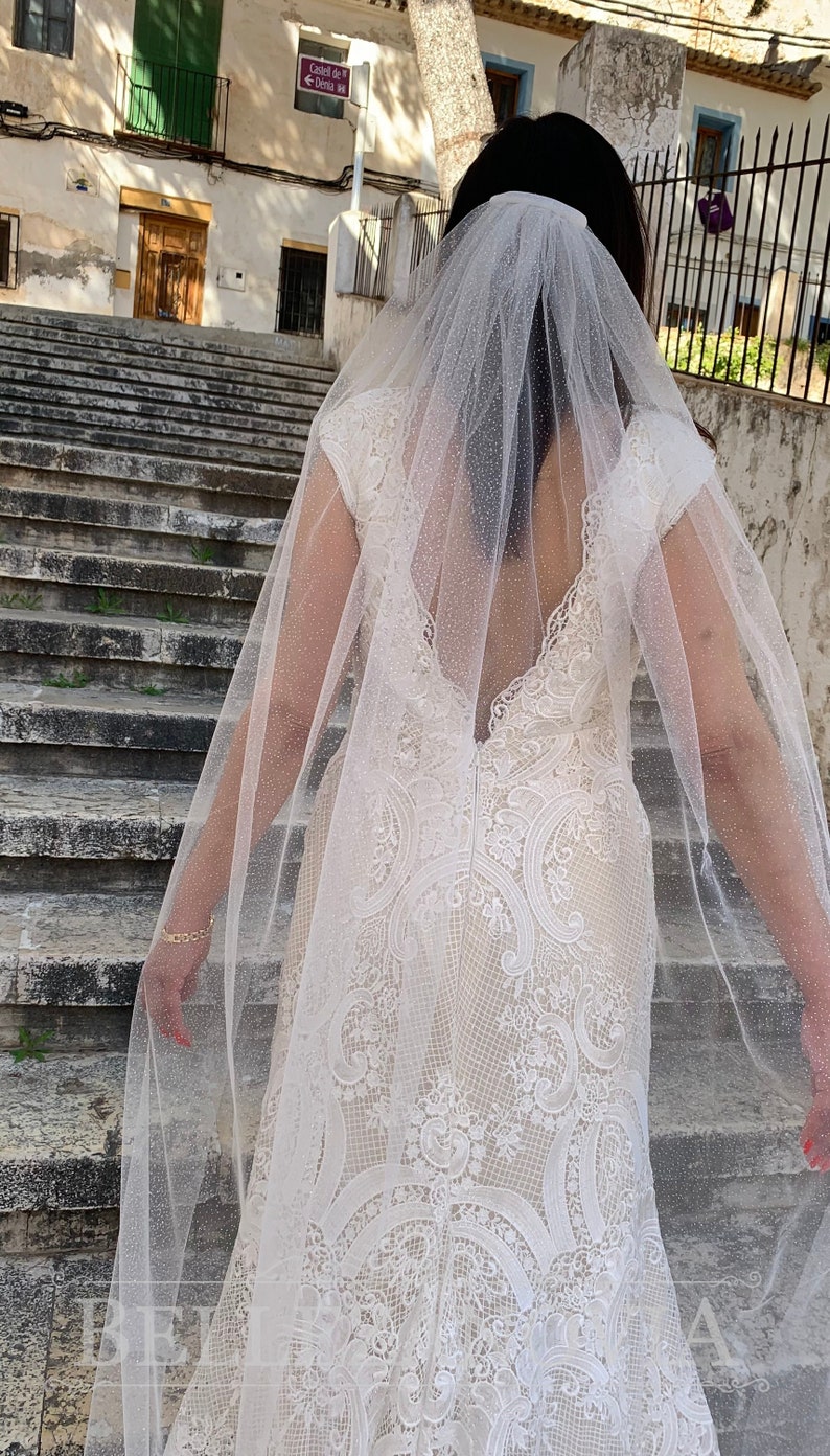 Glitter Wedding Veil Sparkle Long Veil Shimmer Veil Glitter - Etsy