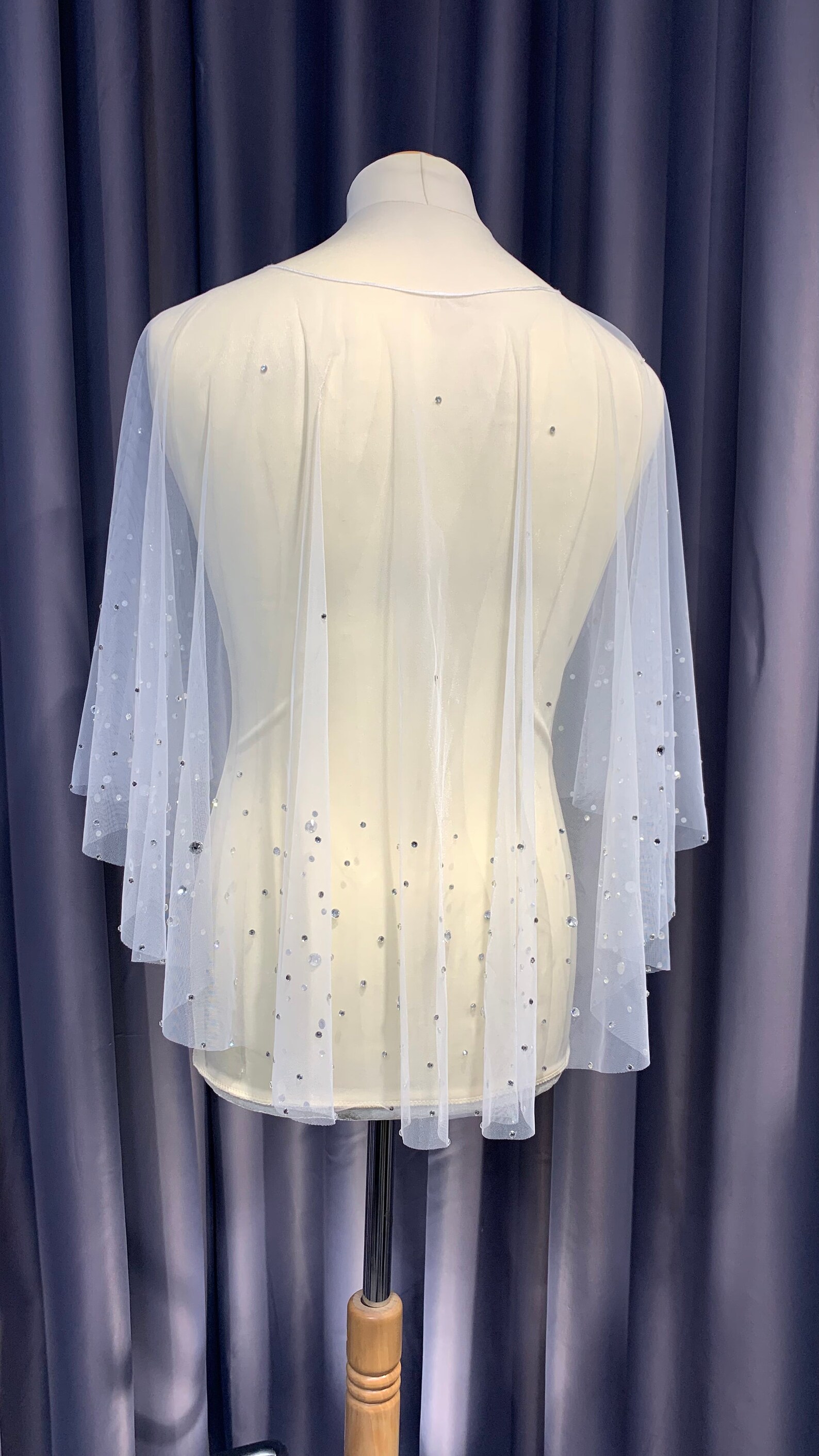 Bridal Cape With SWAROVSKI Crystals Rhinestones Cape Veil - Etsy