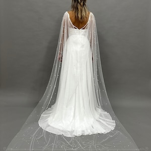 Pearl Wedding Cape, Pearl Wings Wedding, Bridal Wedding Wings With ...