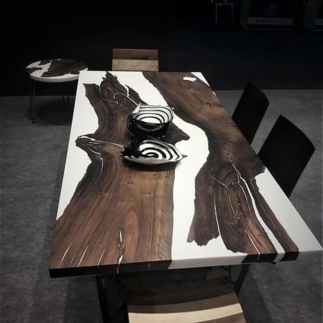 Epoxy Walnut Table, Resin River Table, Epoxy River Table, Epoxy Wood ...