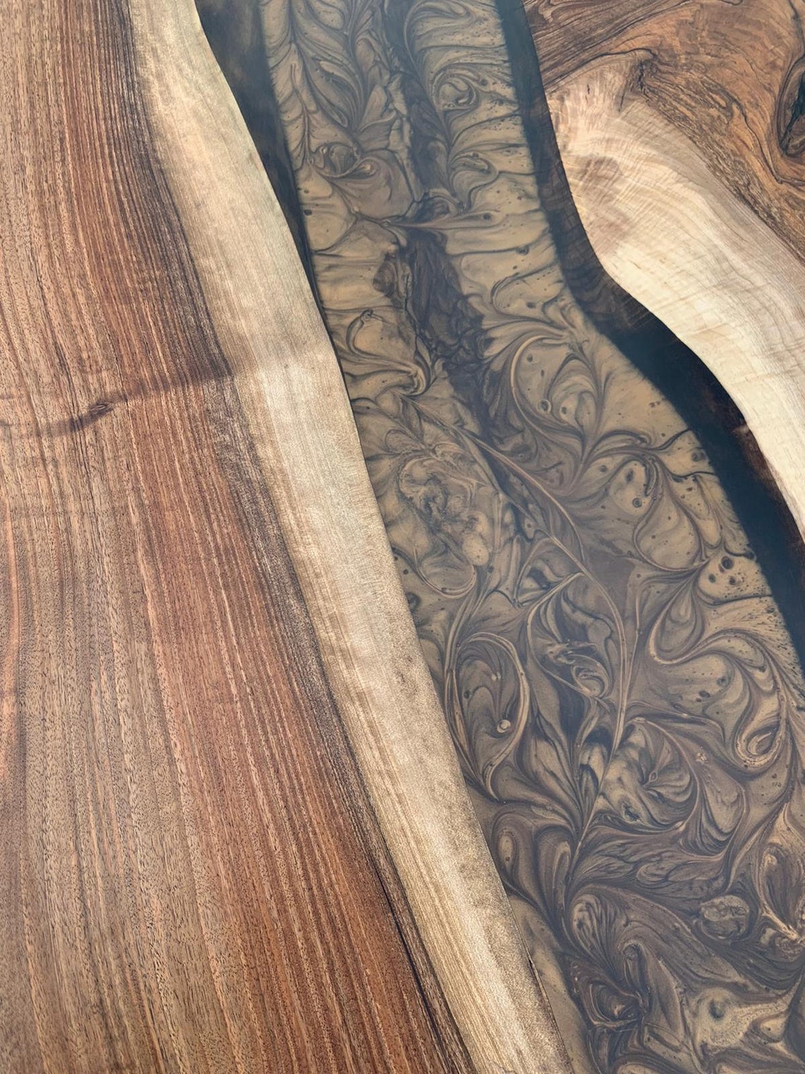 Epoxy Walnut Table, Resin River Table, Epoxy River Table, Epoxy Wood ...