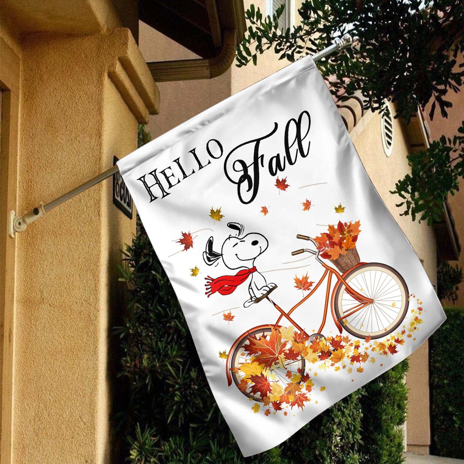 Hello Fall Floral Primitive House FlagsGarden Flag Autumn | Etsy