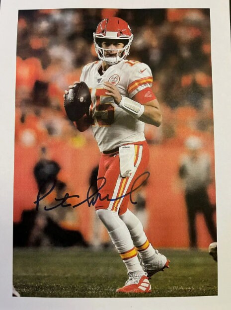 Tom Brady and Pat Mahomes AUTOGRAPHED SIGNED PHOTOS Combo - Etsy