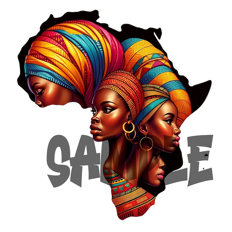 Africa Black Woman Png African Goddess Sublimation Png Mother Africa ...