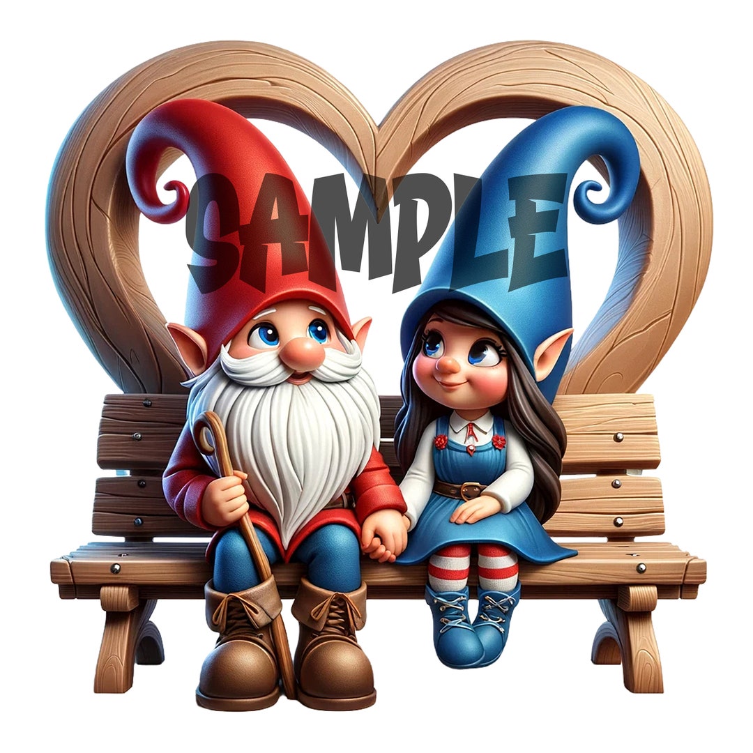 Gnomes in Love - Etsy