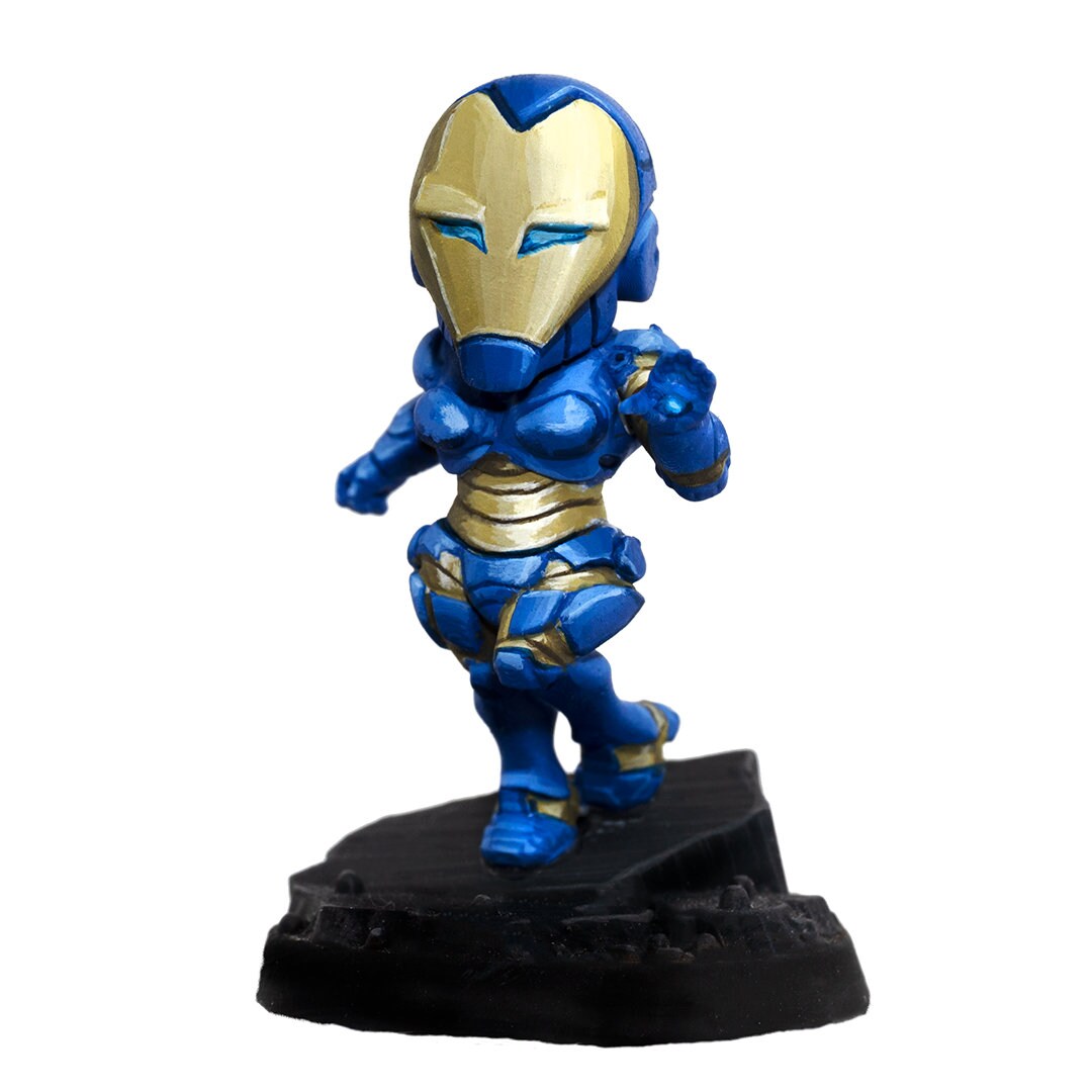 Marvel United RESCUE Custom CHIBI Figure Unpainted Optional Box - Etsy