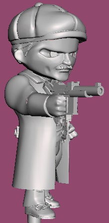 MOBSTERS SINGLES Custom CHIBI Figure Unpainted 3D Print Marvel United ...