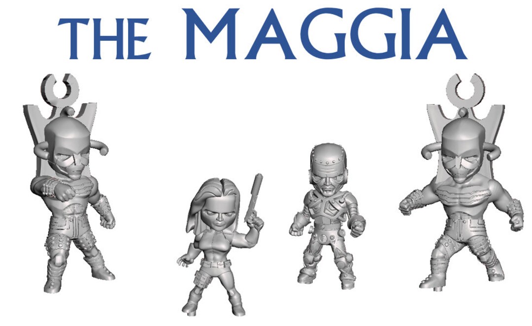 MAGGIA Madam MASQUE SINGLES Custom Chibi Figure Unpainted 3D Print ...