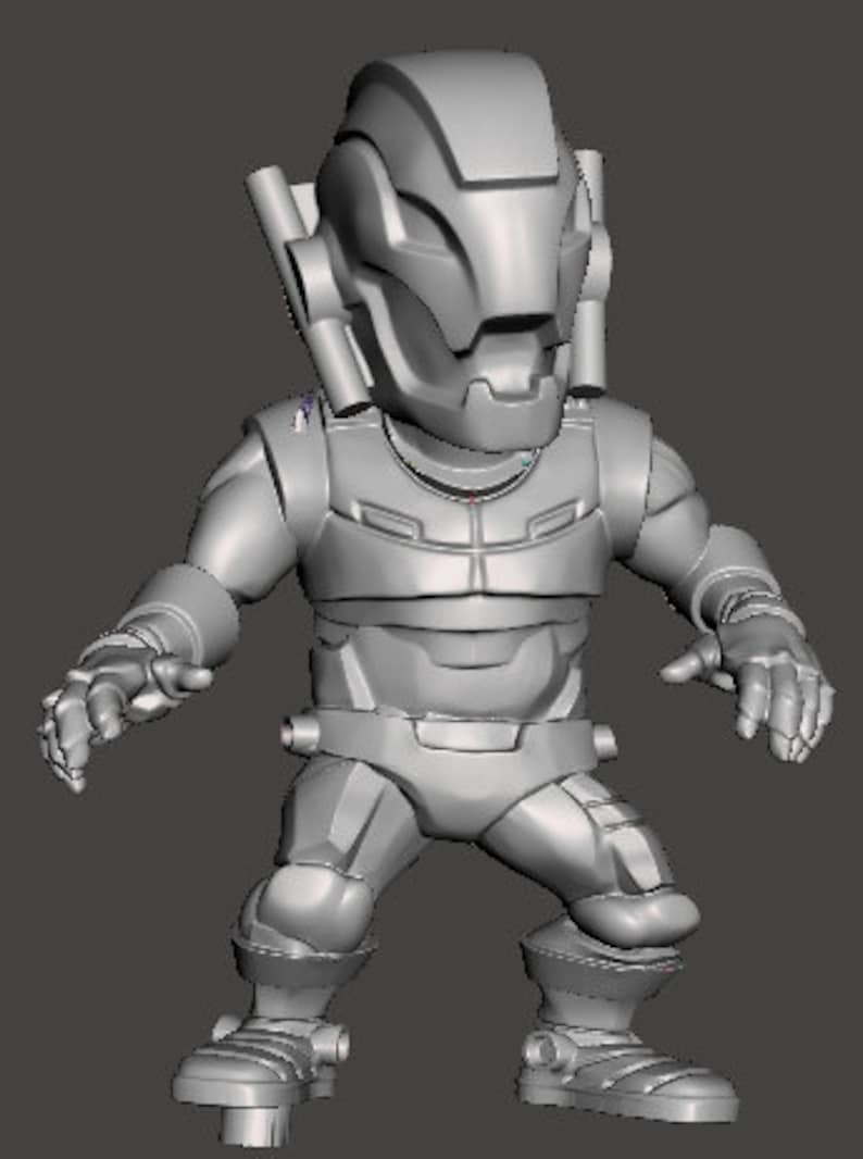 ULTRON DRONE Custom CHIBI Figure Unpainted 3D Print Marvel United ...