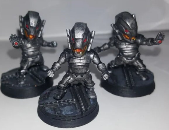 ULTRON DRONE Custom CHIBI Figure Unpainted 3D Print Marvel United ...