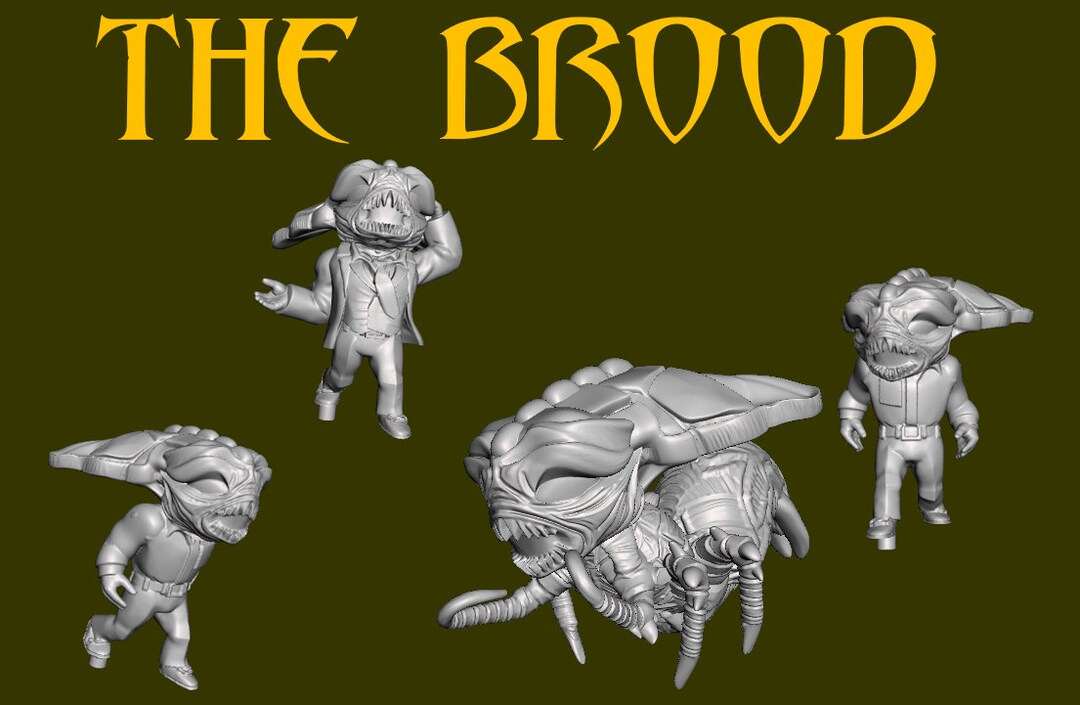 BROOD WARRIOR Broodlings Custom CHIBI Figure Unpainted - Etsy