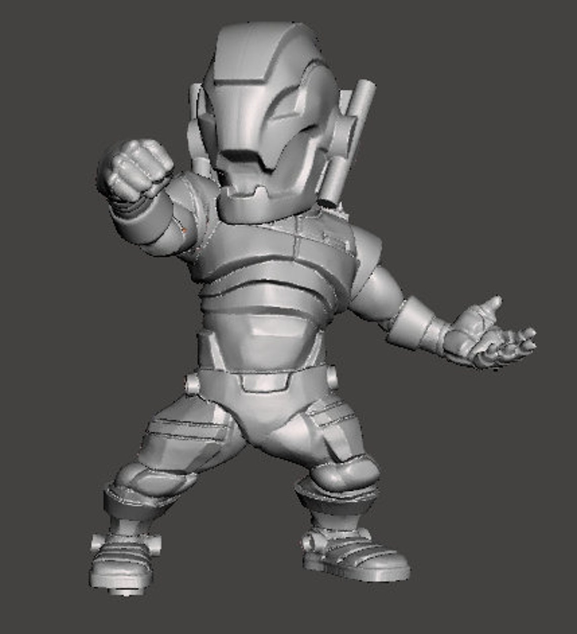 ULTRON DRONE Custom CHIBI Figure Unpainted 3D Print Marvel United ...