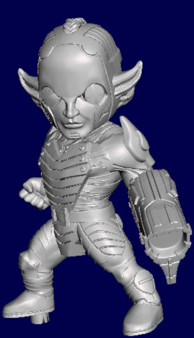 Malekith ASGARD Dark Elf Army SET Custom CHIBI Figure Unpainted 3D ...