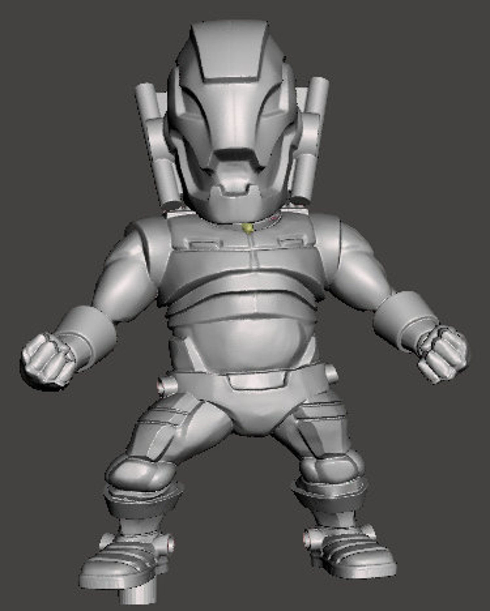 ULTRON DRONE Custom CHIBI Figure Unpainted 3D Print Marvel United ...