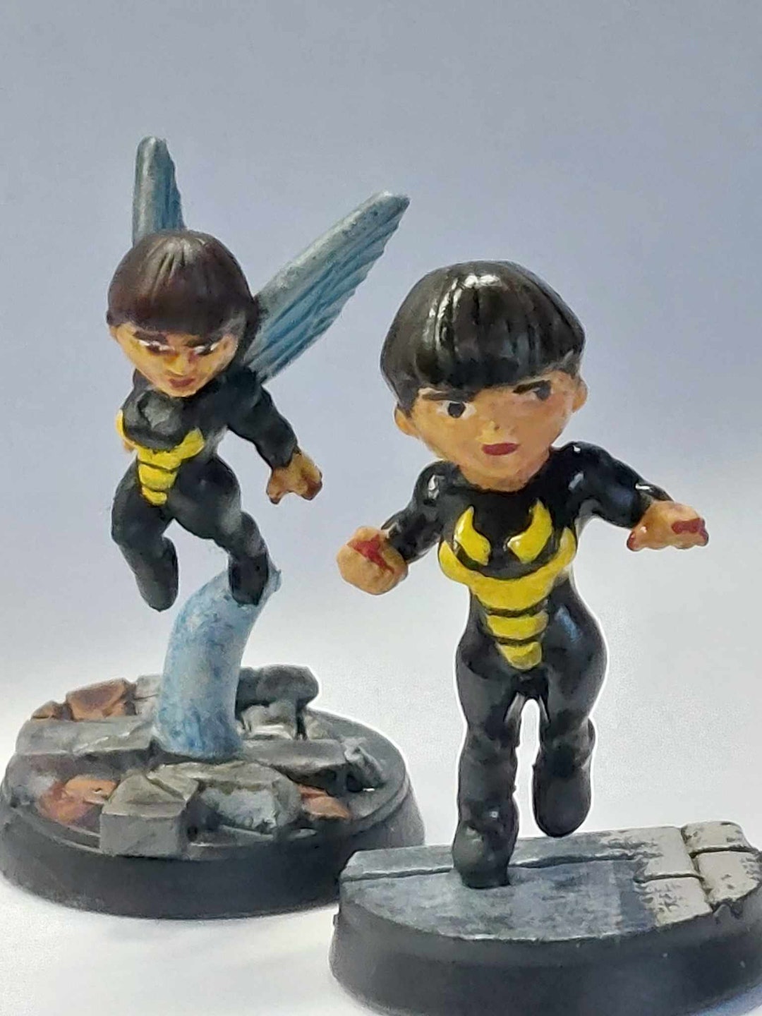 WASP - Human - Custom CHIBI Figure - Unpainted - Marvel United ...