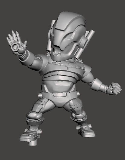 ULTRON DRONE Custom CHIBI Figure Unpainted 3D Print Marvel United ...