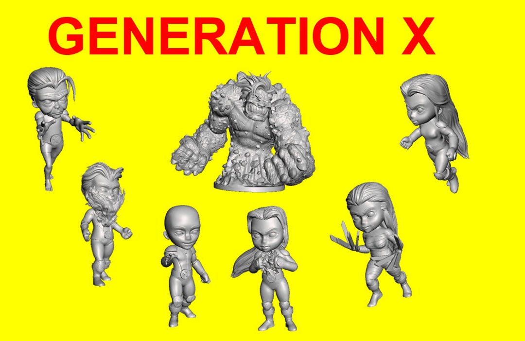 GENERATION X CARDS pyo for Marvel United TEAMDEAL Custom Figure ...