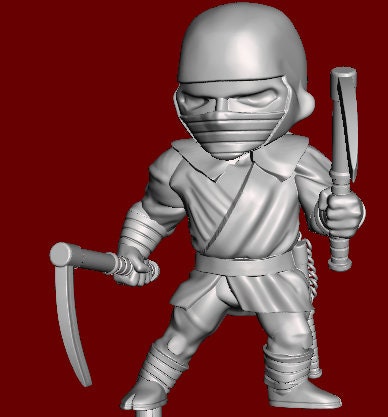 The HAND NINJA Set FREE Mm Gao Proxy Custom Chibi Figure Unpainted 3D ...