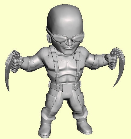 TV MOVIE SINGLES Custom Chibi Figure Unpainted 3D Print Marvel United ...