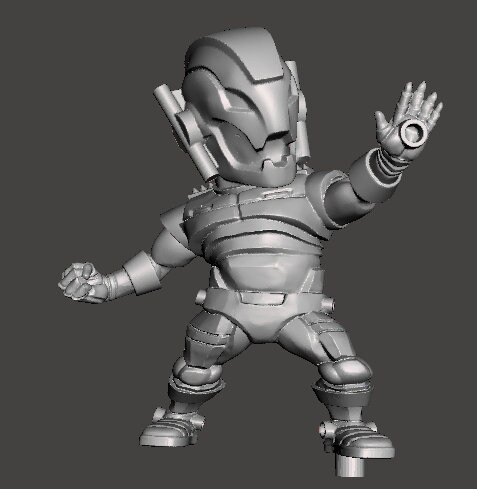 ULTRON DRONE Custom CHIBI Figure Unpainted 3D Print Marvel United ...