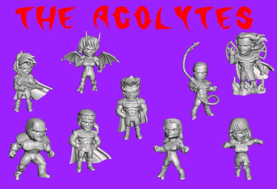 EXODUS and Magnetos ACOLYTES Chibi Marvel United Compatible - Etsy