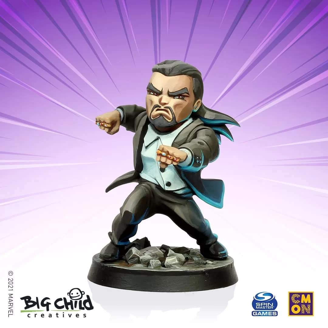 Marvel United MANDARIN PLAYABLE Set Custom CHIBI Figure Unpainted 3D ...