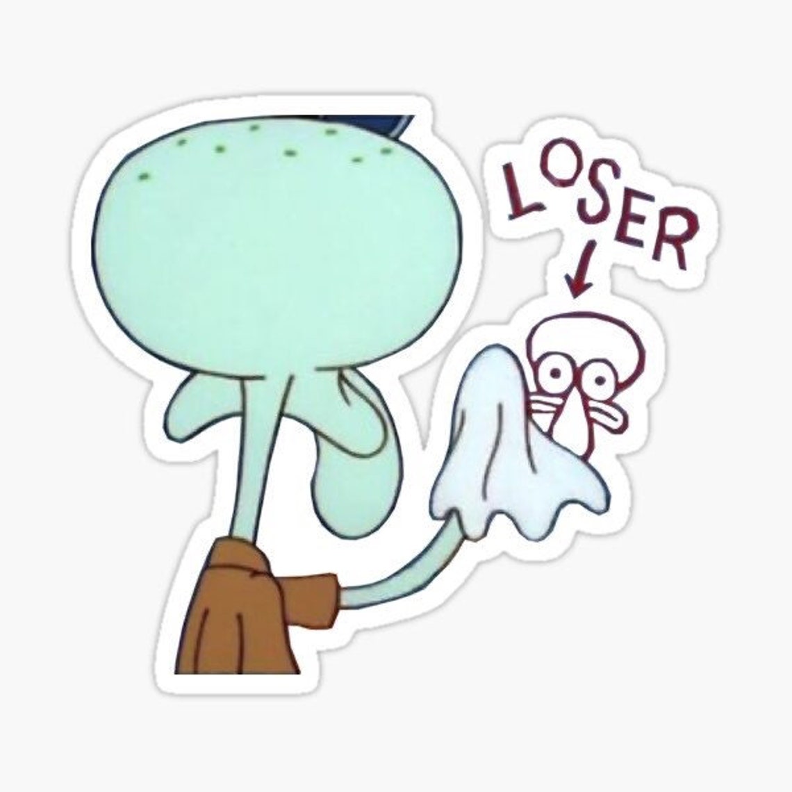 Squidward loser meme sticker | Etsy Squidward loser meme sticker | Etsy