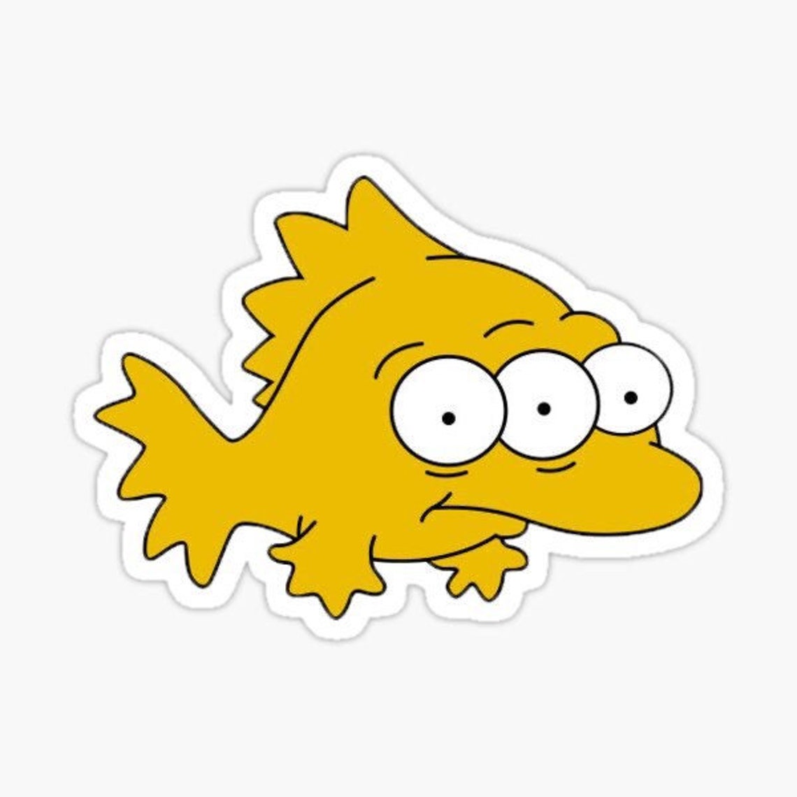 The Simpsons Blinky Three Eyed Fish Sticker - Etsy