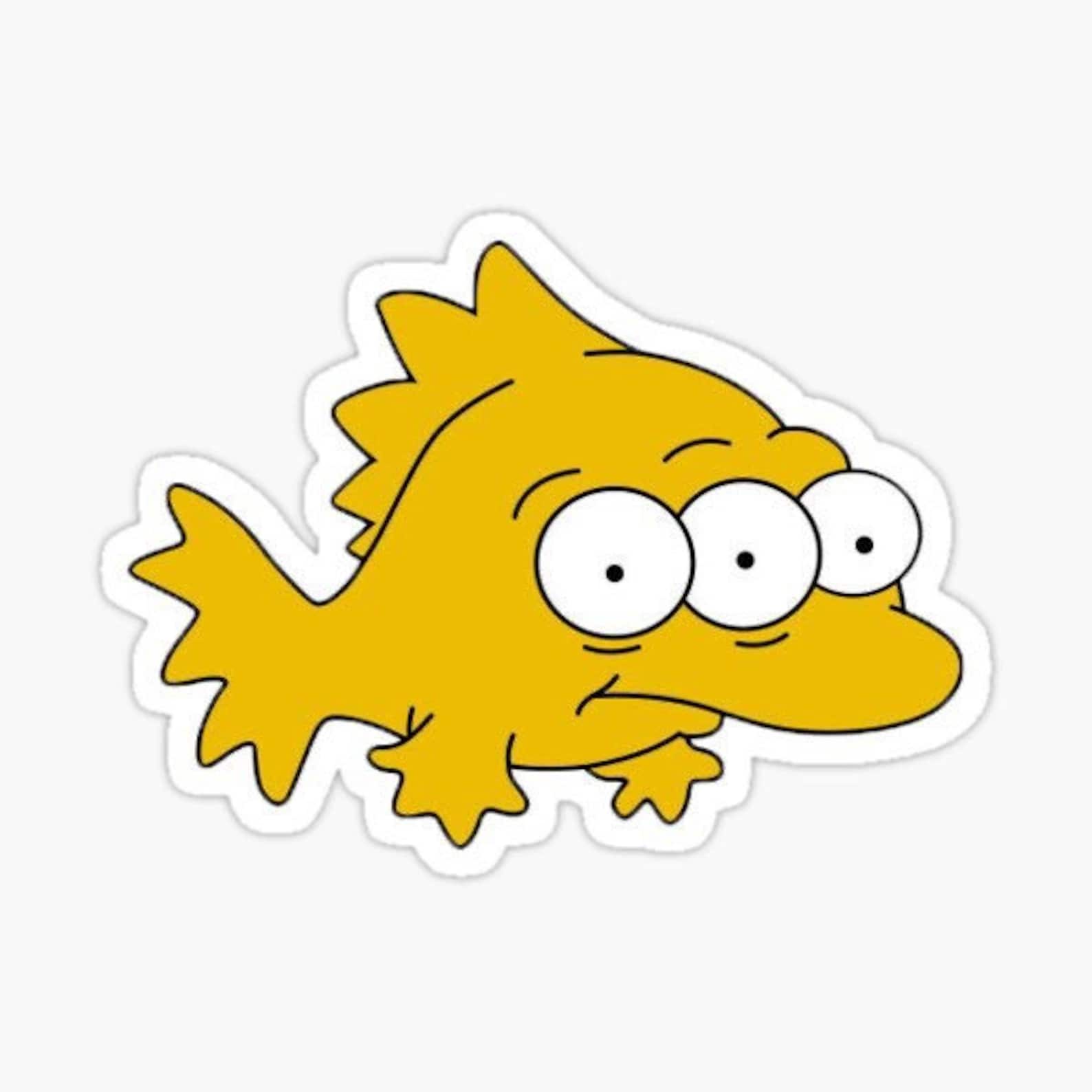 The Simpsons Blinky Three Eyed Fish Sticker - Etsy