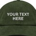 Custom Your Picture Text Logo Embroidered Corduroy Hat, Place Your Own ...
