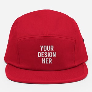 Design Your Own Hat Personalized Embroidered Five Panel Hat - Etsy