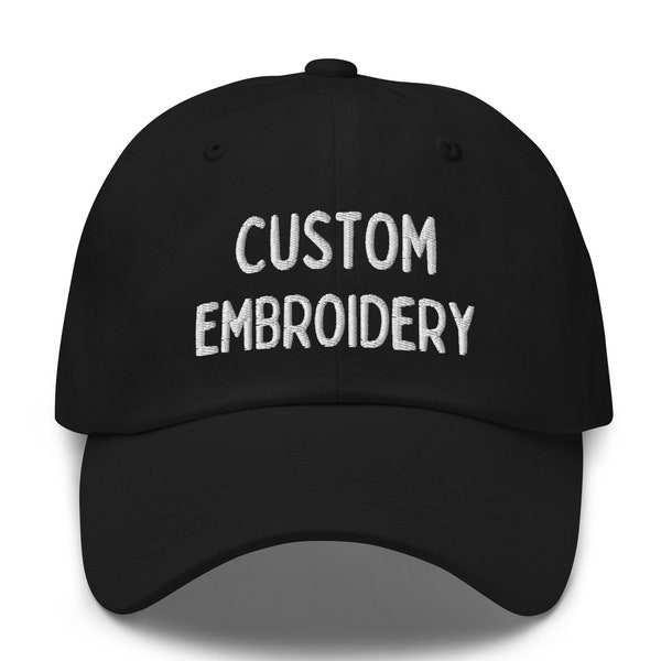 Custom Logo Dad Hat - Etsy