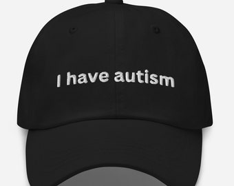 Autism Embroidered Hat - Etsy