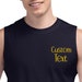 Custom Embroidered Unisex Muscle Shirt, Add Your Own Text, Personalized ...