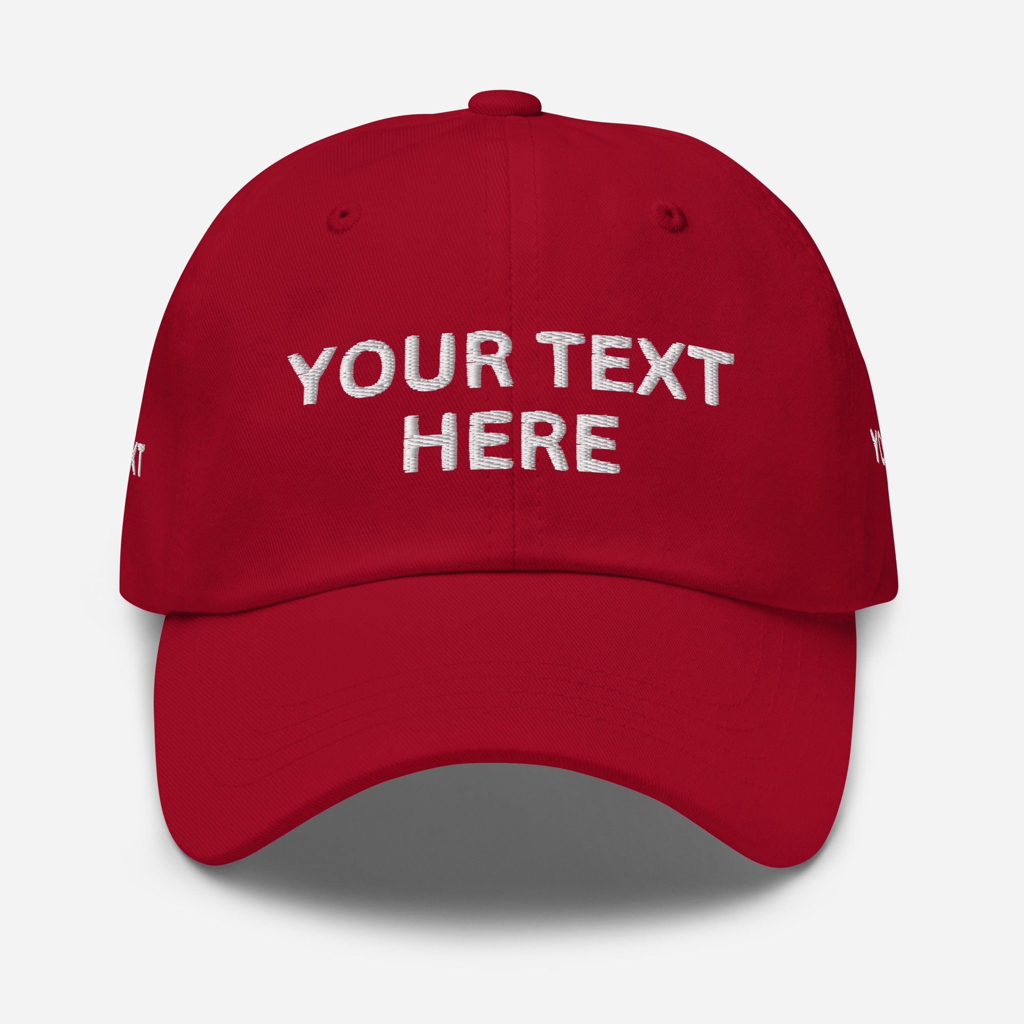 Personalized Embroidered Hat Custom Hat Your Own Text - Etsy