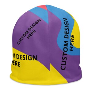 Customized Design All-over Print Beanie, Create Your Own Style With ...