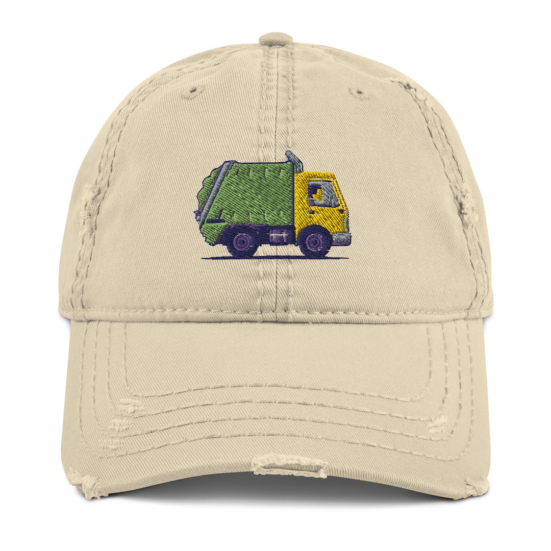 Garbage Truck Hat, Gift Garbage Truck Cap, Embroidered Unisex Hat ...