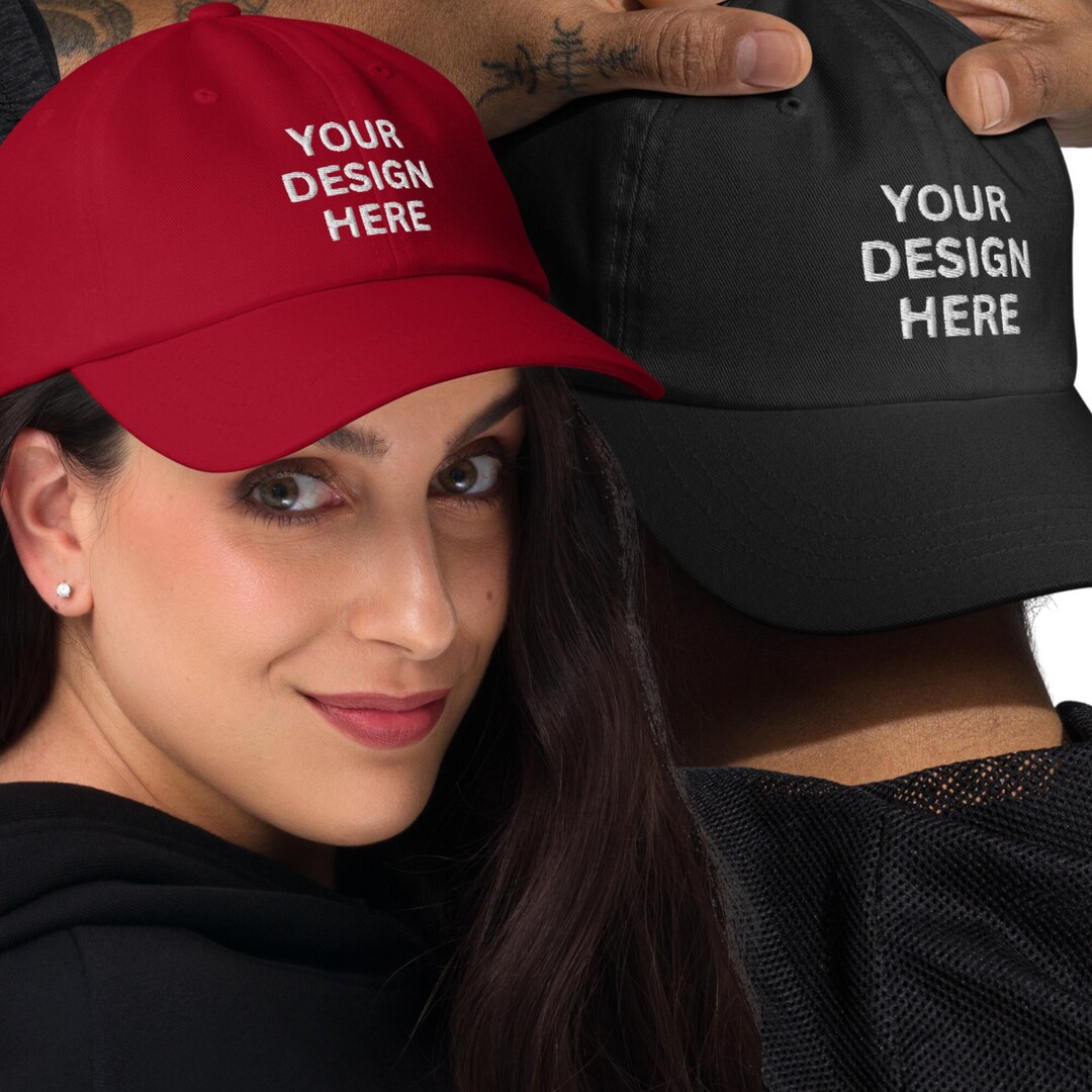 Personalized Embroidered Hat, Design Your Own Hat, Your Design Text or ...