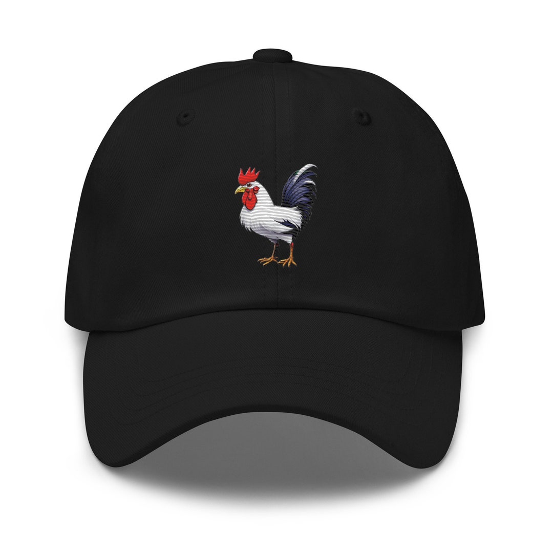 Rooster Embroidered Hat, Colorful Rooster Cap, Chicken Lovers Gift ...