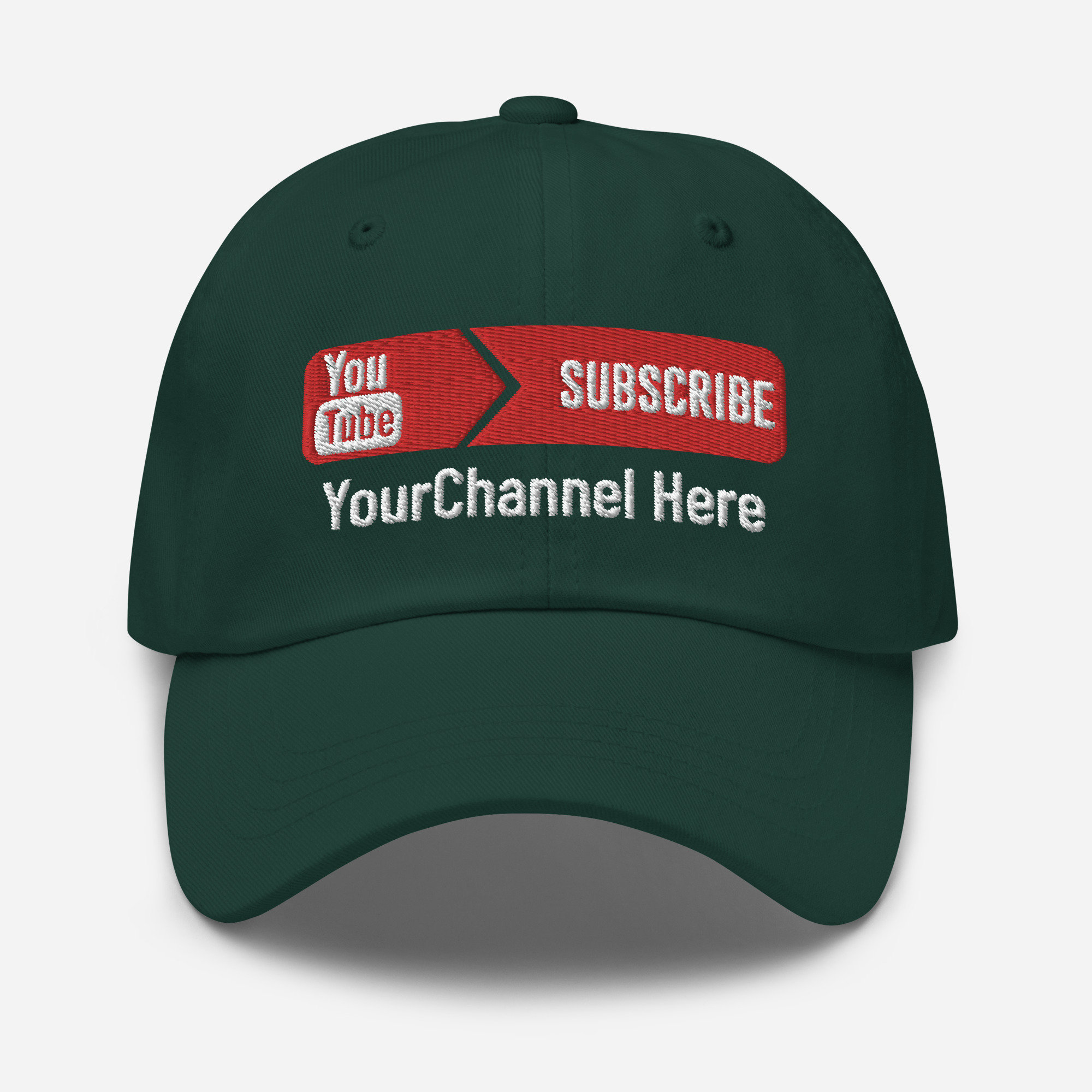 Youtube - Your Channel Here Custom Personalized Hat, Your Channel Name ...