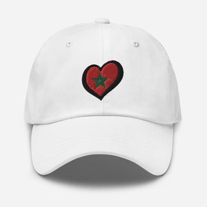 Moroccan Flag Embroidered Baseball Hat, Moorish Flag Morocco, Moorish ...