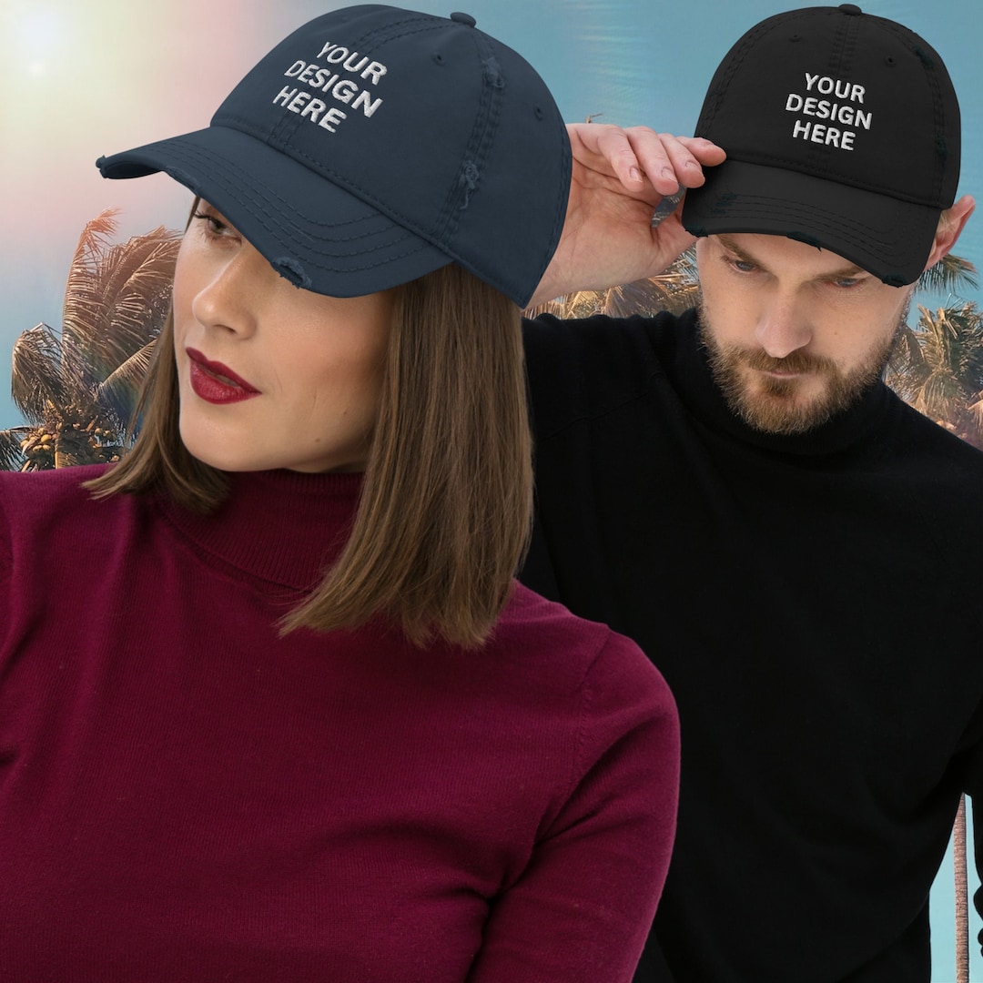 Personalized Embroidered Hat, Design Your Own Hat, Your Design Text or ...