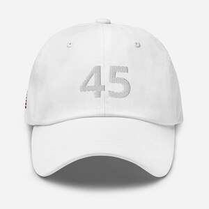 45 Embroidered Hat, 45 Trump Cap, 45 Dad Cap, President Donald Trump 45 ...