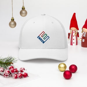 Enron Logo Hat Embroidered Trucker Cap - Inspired by Vintage Corporate ...