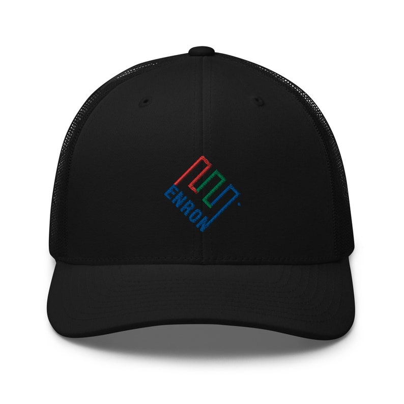 Enron Logo Hat Embroidered Trucker Cap Inspired by Vintage - Etsy