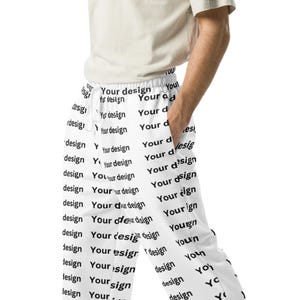 Custom All-over Print Unisex Wide-leg Joggers, Unisex Sweatpants for ...