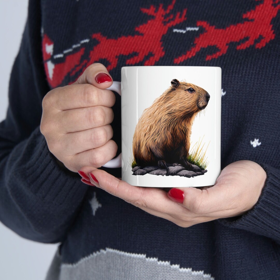 Capybara Mug, Capybara Gift, Cute Animal Mug, Capybara Lover, Funny ...