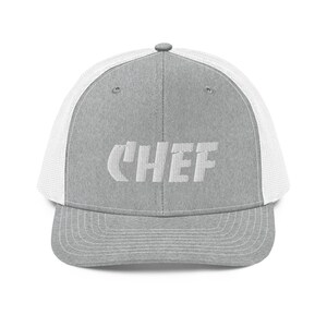 Letters Chef Embroidery Design Richardson Cap, Chef Gift, Barbeque Chef ...